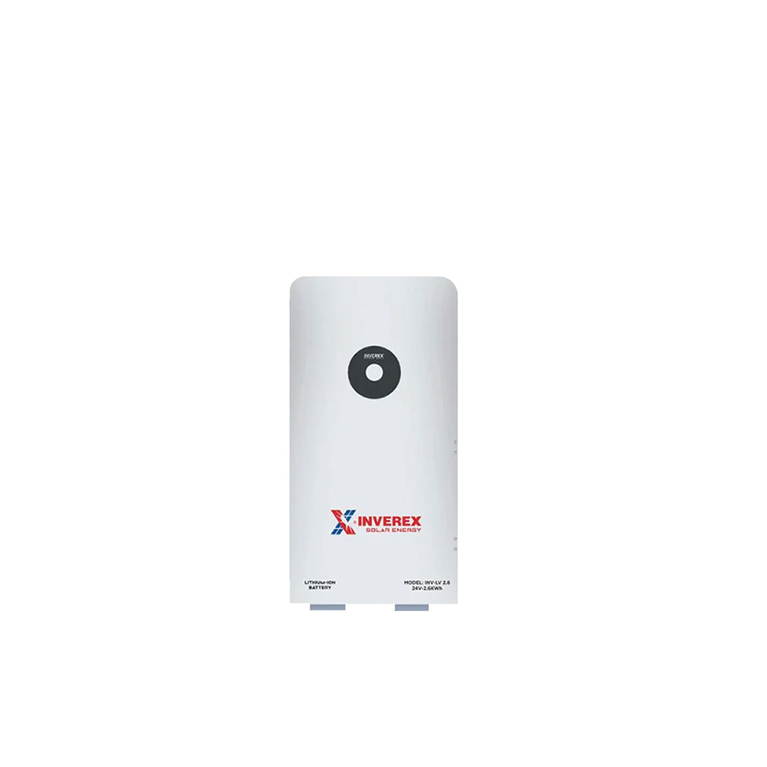 Inverex INV-LV2.6 – 2.6kWh LiFePO4 Lithium Battery | 25.6V 104Ah ...