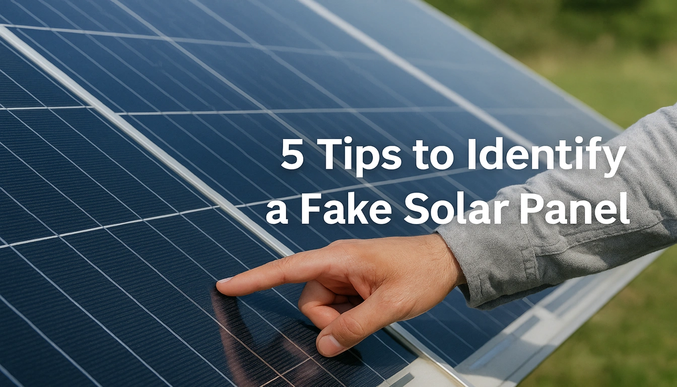 How to Identify Genuine Solar Panels and Avoid Fake Ones